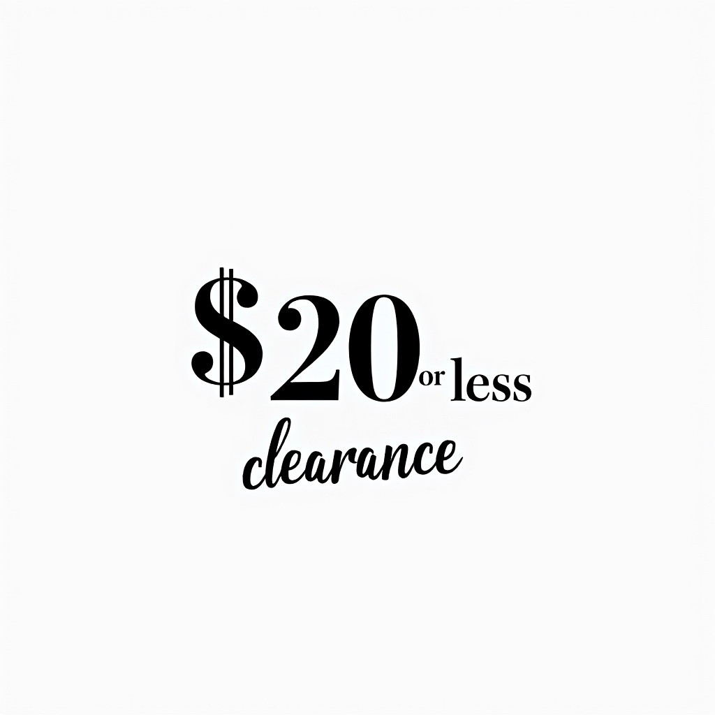 $20 or LESS – Jossel&Co
